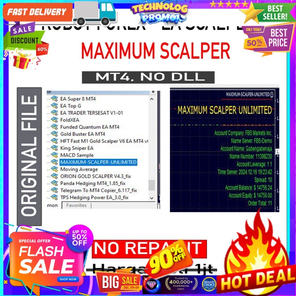 Jual ROBOT FOREX - EA MAXIMUM SCALPER UNLIMITED PROFITABLE | Shopee ... Jual ROBOT FOREX - EA MAXIMUM SCALPER UNLIMITED PROFITABLE | Shopee ...