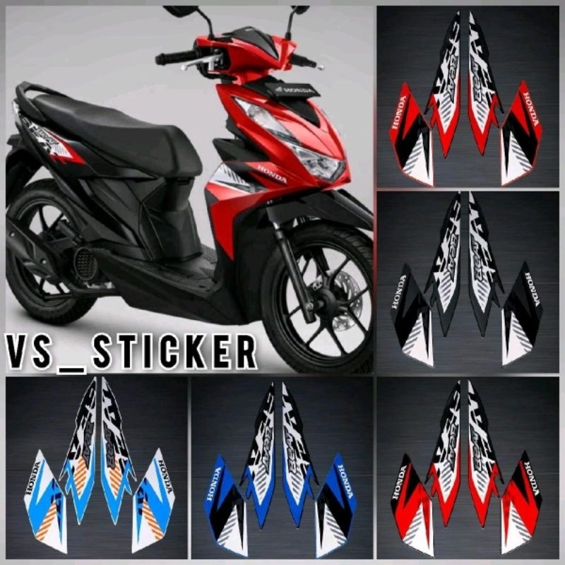 Jual STRIPING STANDART MOTOR BEAT DELUXE CBS 2023 MERAH HITAM BIRU ...