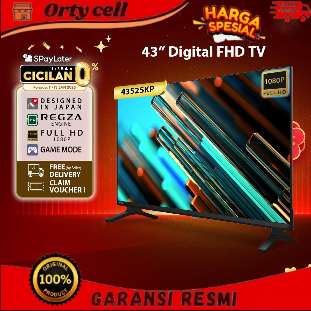 Jual Toshiba TV 43" FHD Digital TV - Dolby Audio Regza Game Mode HDMI ...
