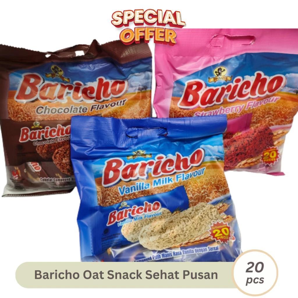 Jual BUNDLE GET 3 PACKAGE PUSAN BARICHO SNACK SEREAL OAT RASA COKELAT ...