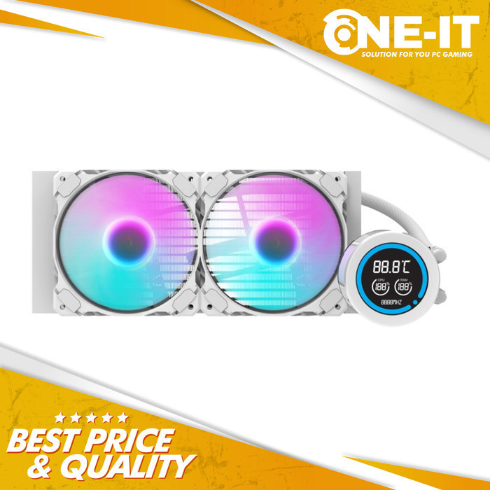 Jual darkFlash NEBULA DN240D Liquid CPU Cooler White | Shopee Indonesia