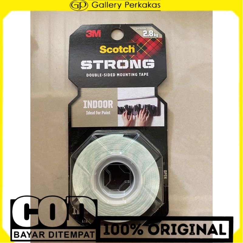 Jual 3M scotch strong perekat double indoor mounting tape 12mm x 1,5m 110-S12 | Shopee Indonesia