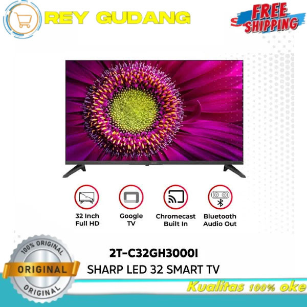 Jual SHARP 32 2T-C32GH3000I 2K Smart Google TV GARANSI RESMI | Shopee ...