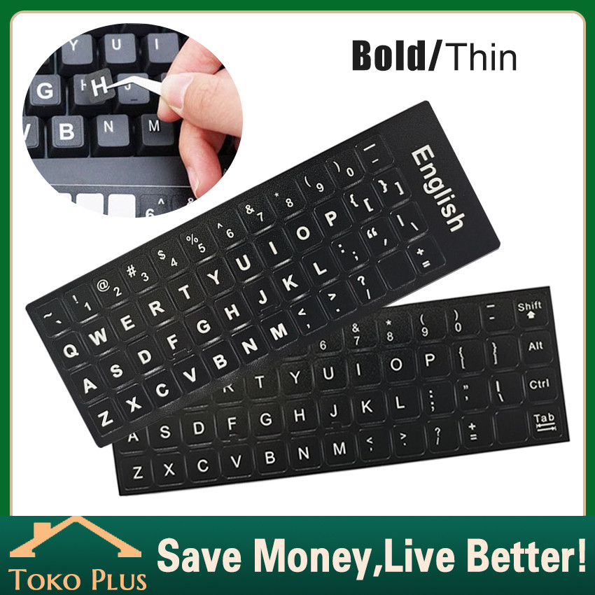 Jual Stiker Keyboard English Layout Sticker for Keyboard Laptop PVC ...