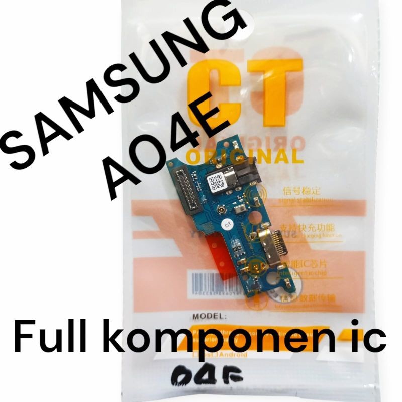 Jual PAPAN CHARGER + IC Samsung A04E + CON H/F + MIC ( GALAXY A042 ) ORIGINAL / Flexi Flexibel ...