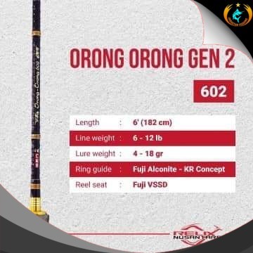 Jual Joran ORONG-ORONG GEN 2 ORONG ORONG 602 6-12lb Relix Nusantara ...