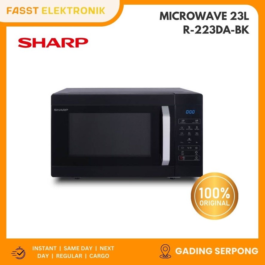 Jual SHARP Microwave Solo 23L R-223DA-BK | Shopee Indonesia