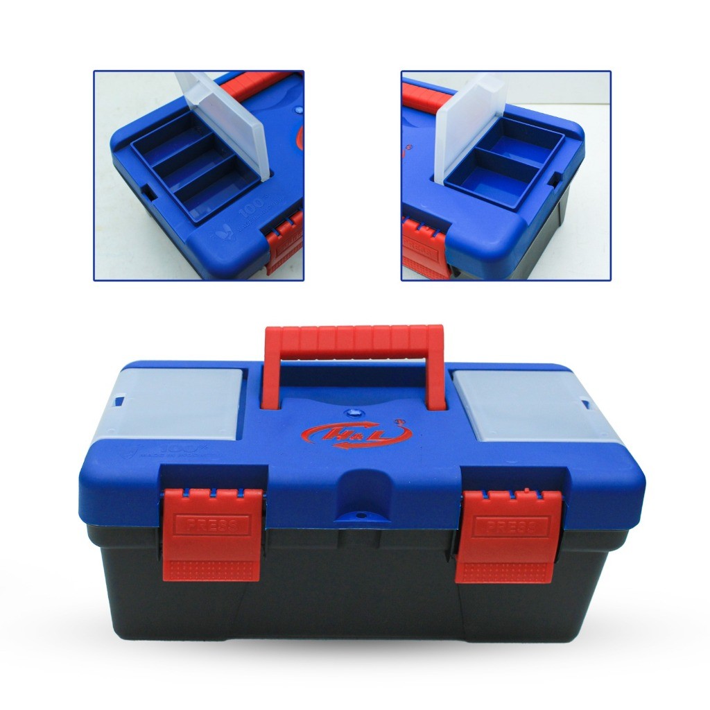Jual Toolbox 12" Kotak Perkakas H&L / Tool Box Kit Plastik 12 Inch Tempat Perkakas HNL | Shopee ...