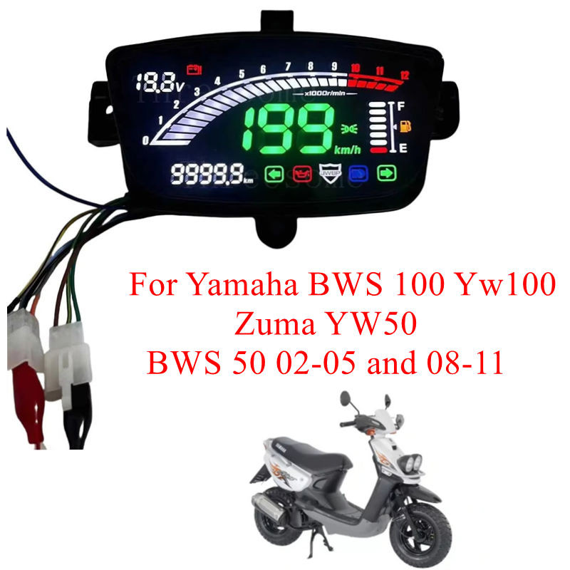 Jual Motorcycle Digital Speedometer Gauge Meter For Yamaha BWS 100 ...