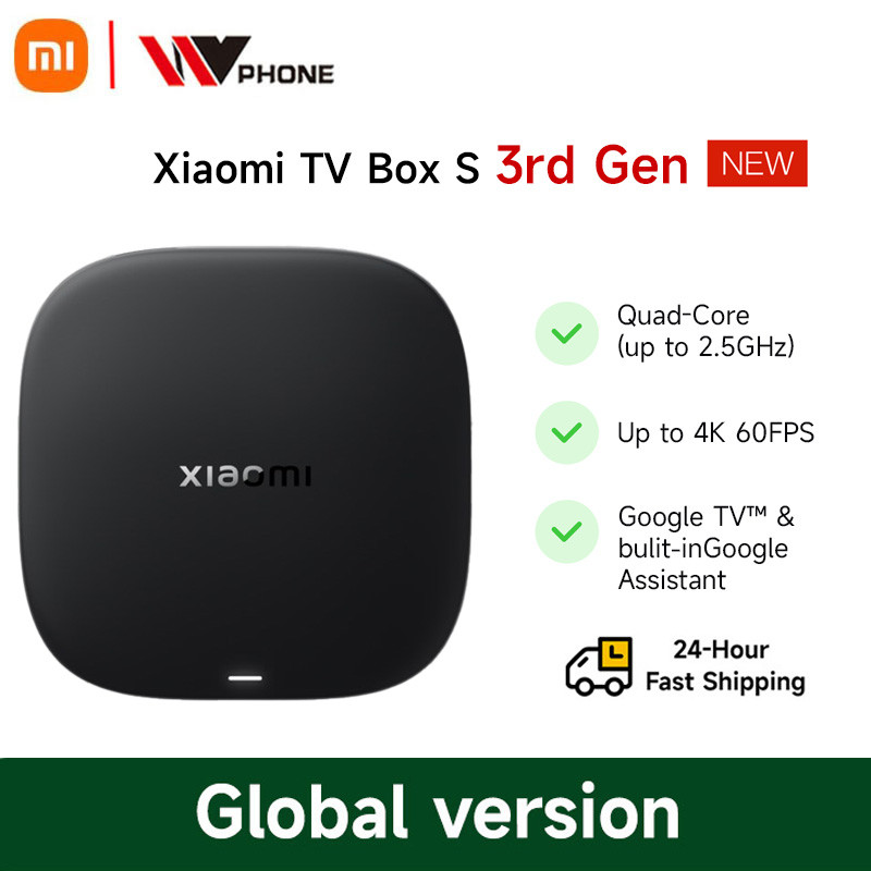 Jual Global Version Xiaomi TV Box S 3rd Gen 4K Ultra HD 2G 32G WiFi BT5.2 Google TV Cast Netflix ...