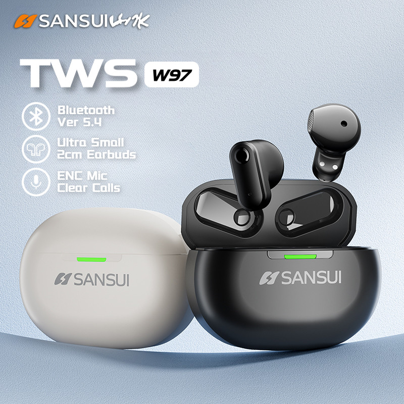 Jual Sansui W97 Ture Wireless Earbuds Invisible In-Ear Bluetooth 5.4 ...