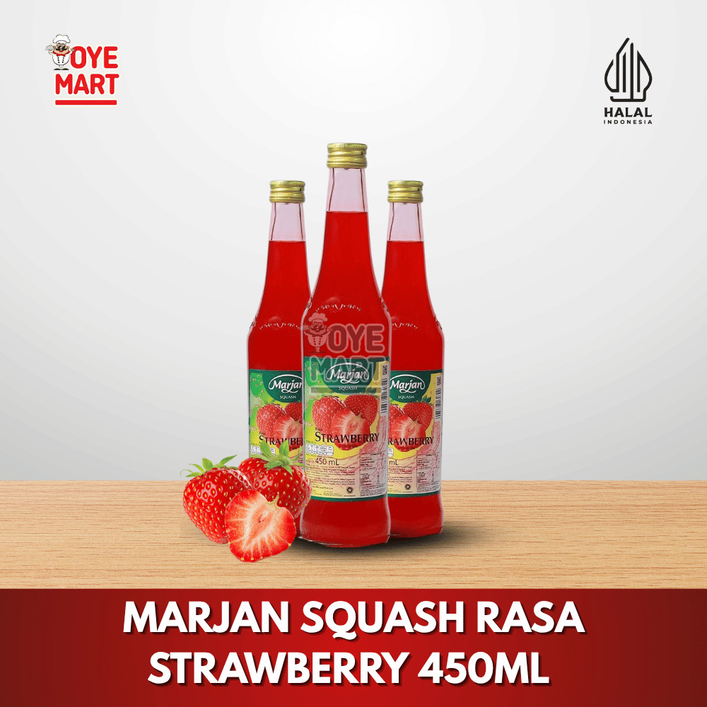Jual MARJAN SQUASH RASA STRAWBERRY 450ml | Shopee Indonesia