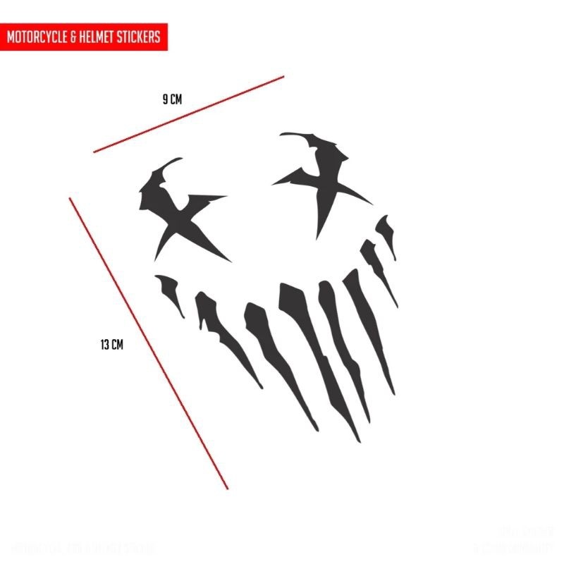 Jual STIKER MOBIL PREMIUM STICKER MOTOR HELM GLOST CLAW PCX,NMAX,SCOPY ...