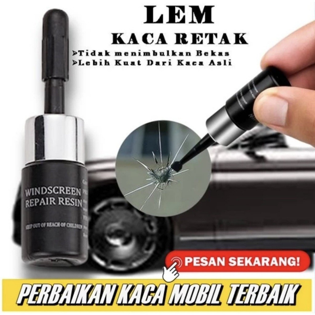 Jual REPAIR KACA RETAK MOBIL PENGHILANG RETAK GLASS LIQUID CAR REPAIR ...