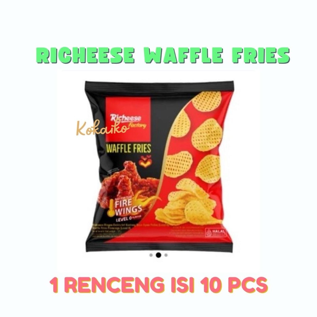 Jual RICHEESE WAFFLE FRIES NABATI KERIPIK KENTANG | Shopee Indonesia