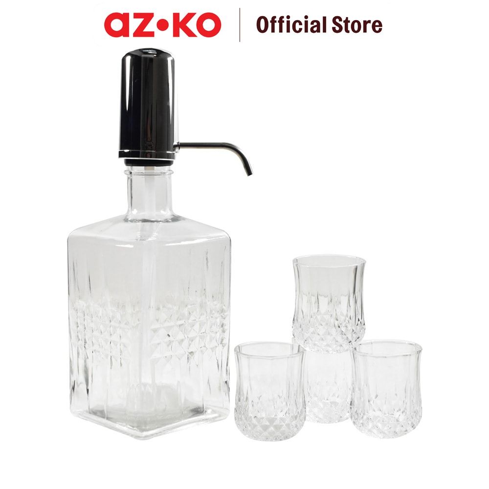 Jual AZKO Delicia Set 5 Pcs Dispenser Minum & Gelas Wadah Saji Minuman ...