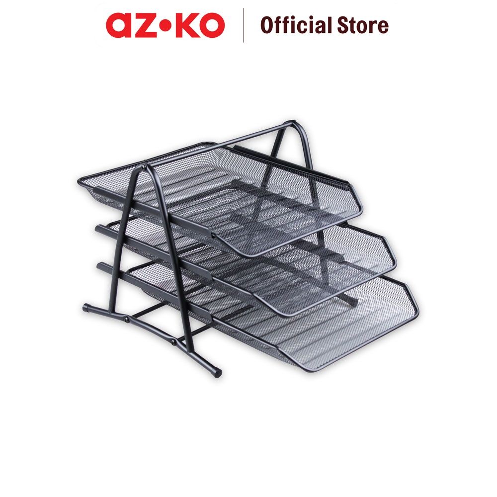 Jual AZKO Organizer Dokumen 3 Tingkat - Hitam Tempat Dokumen Surat ...