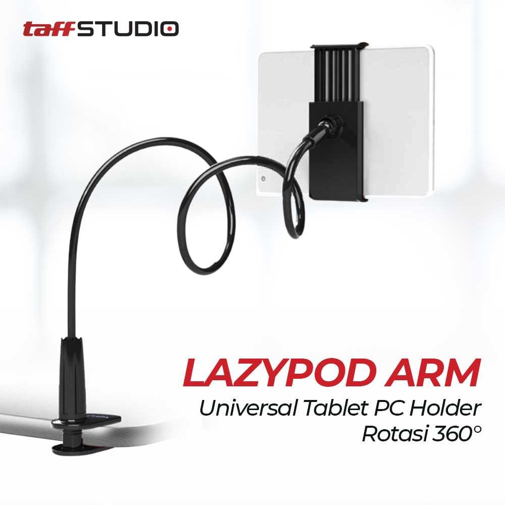 Jual Holder HP Lazypod Arm Universal Tablet PC Holder Klip 360 ...