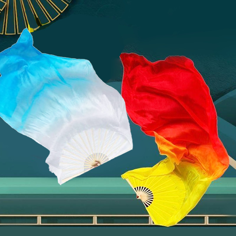 Jual 180cm Kipas Tangan Tari Panjang Sutra Hand Made Silk Bamboo Long ...