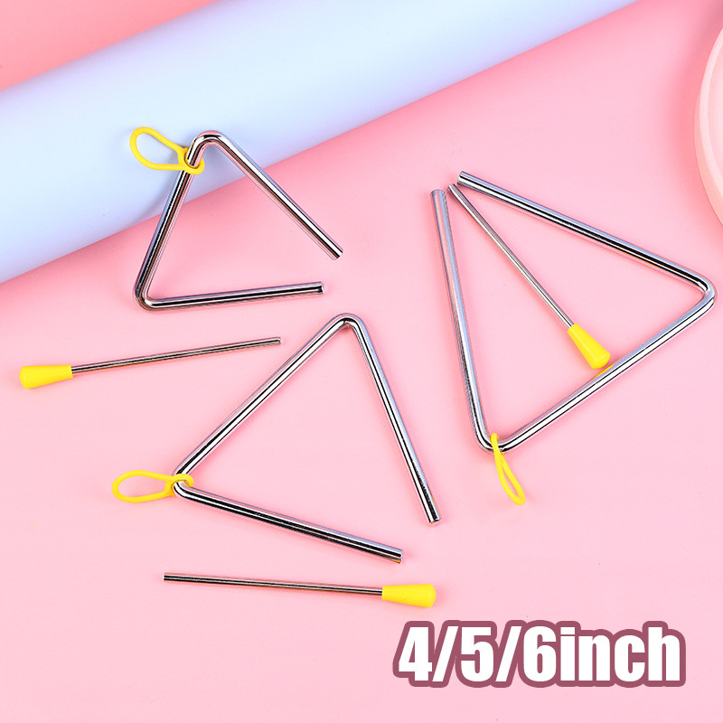 Jual 4 5 6 Inchi Alat Musik Alat Musik Instrument Triangle Percussion ...