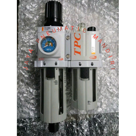 Jual PC2A-02 Air Filter Regulator Lubricator Pneumatic TPC Pneumatics ...