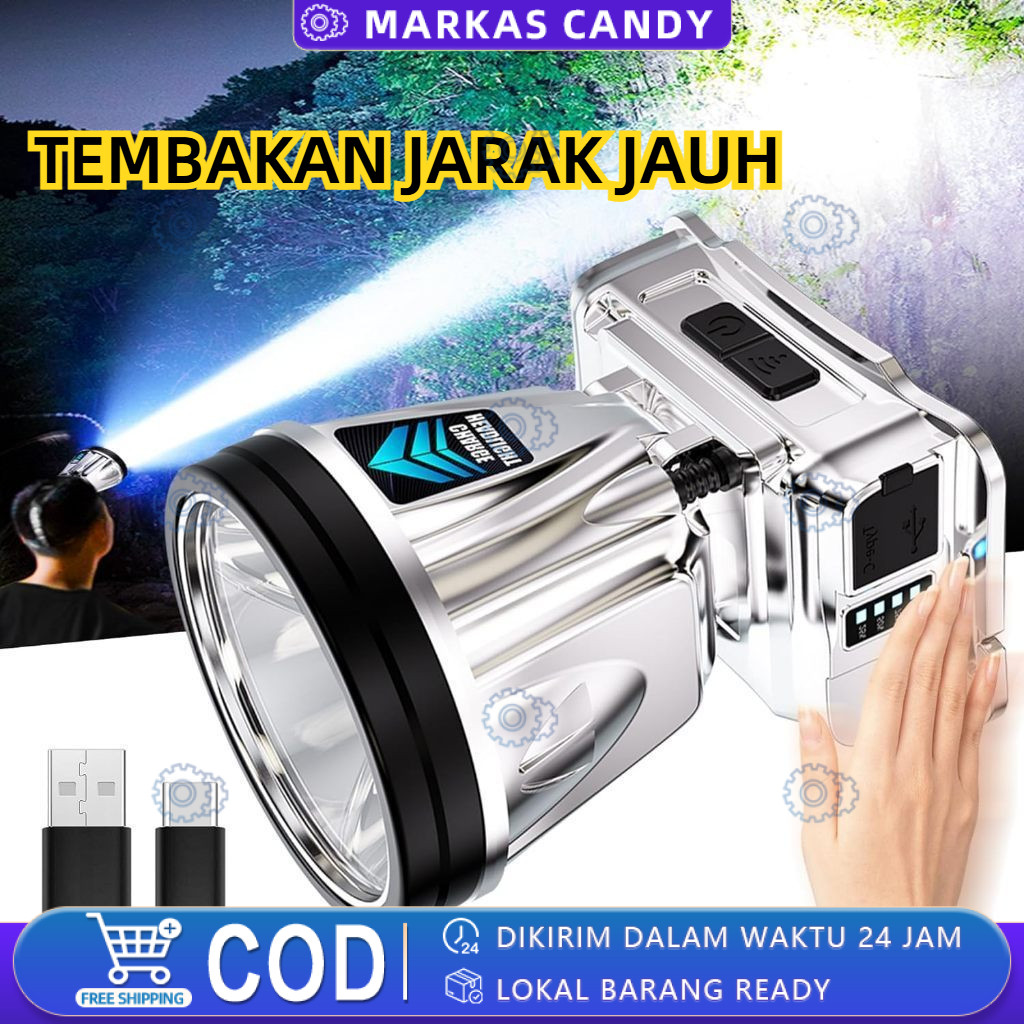 Jual 300W/500W Senter Kepala 500 WATT / LED Headlamp 500Watt Penerangan terus menerus selama 800 ...