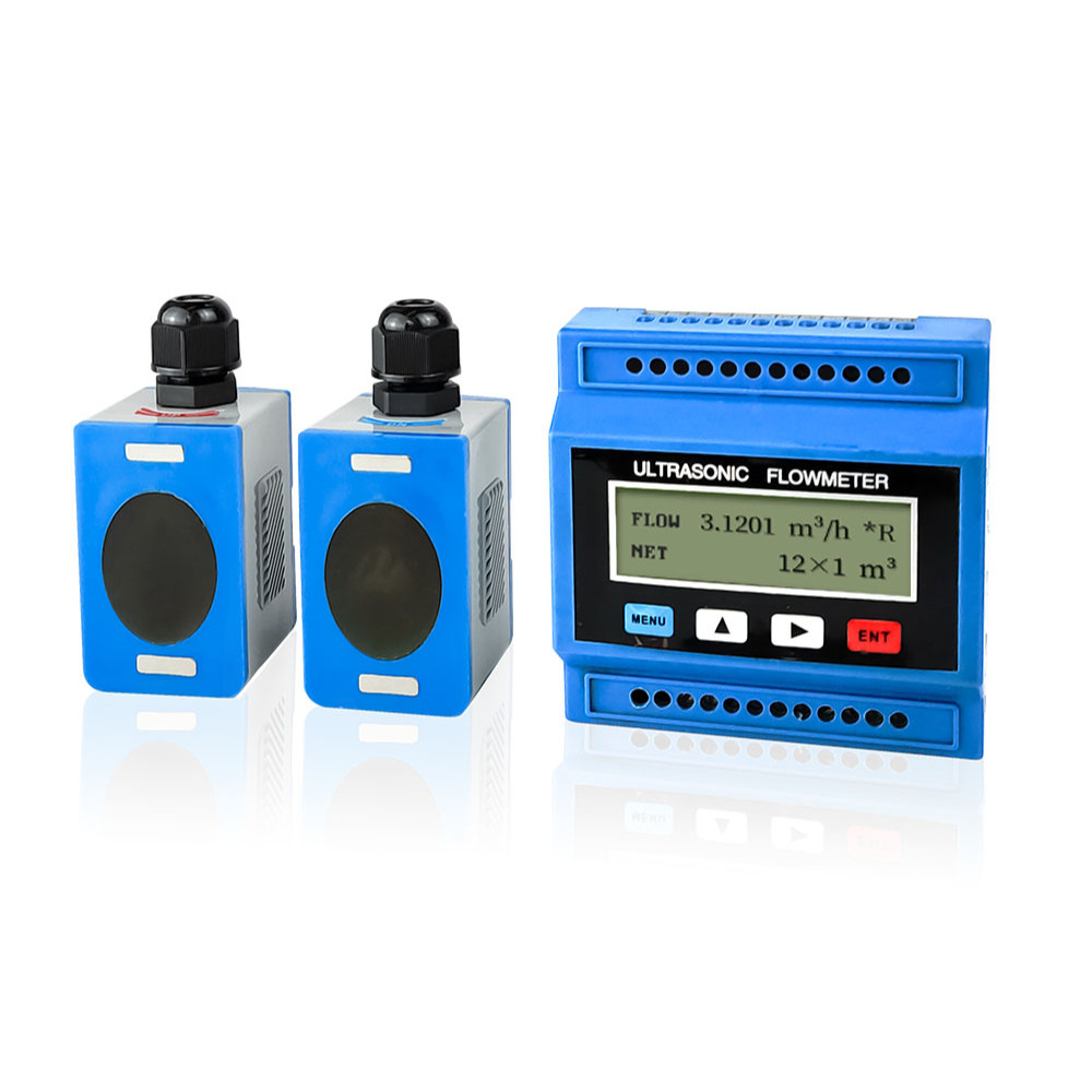 Jual 4-20mA RS485 Signal Output Ultrasonic Water Liquid Flow Meter PVC Stainless Steel Pipe ...