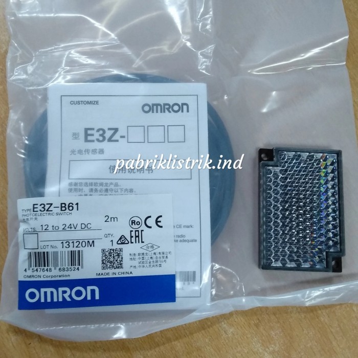 Jual CC99 Photo sensor E3Z B61 + reflector Omron original kaca botol transparan | Shopee Indonesia