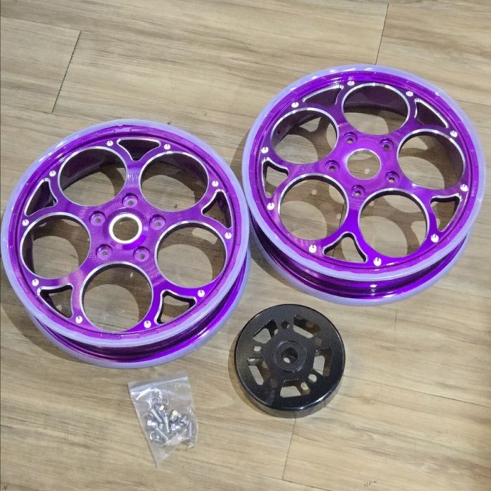 Jual Velg CNC Casting Model Marus W125 Purple Modular Drum Brake Pisah ...