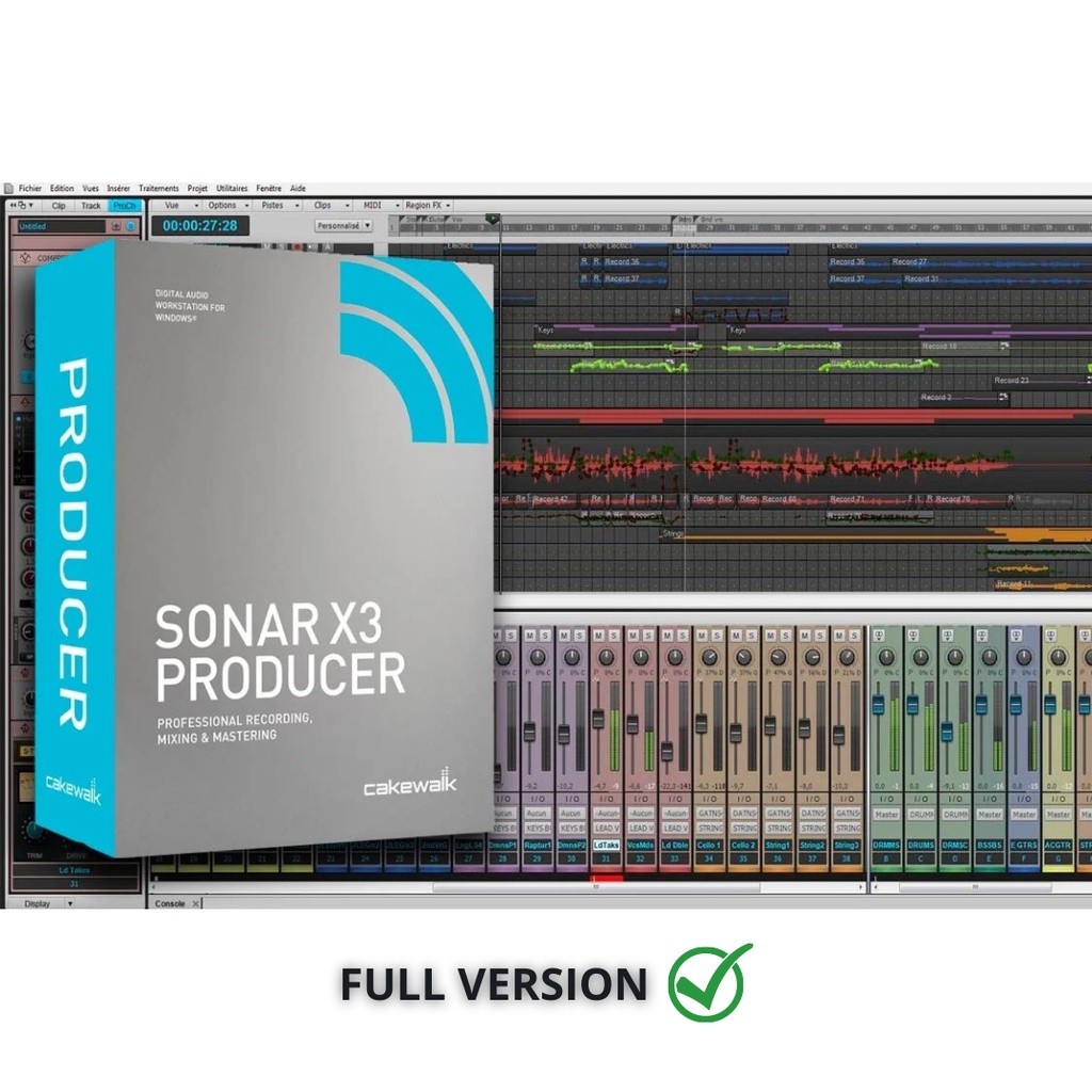 Jual SONAR X3 Producer FULL Software DAW recording, editing and ...