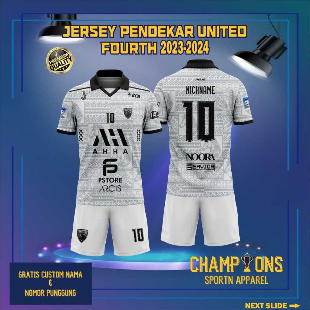 Jual Jersey Berkerah Klub PENDEKAR UNITED AWAY 2023-2024 Terbaru PRO ...