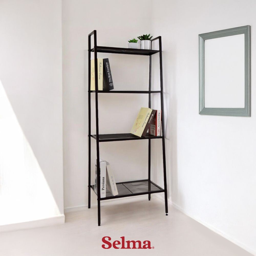 Jual Selma Biema Rak Besi 4 Tingkat - Cokelat Storage Rack Metal Tempat ...