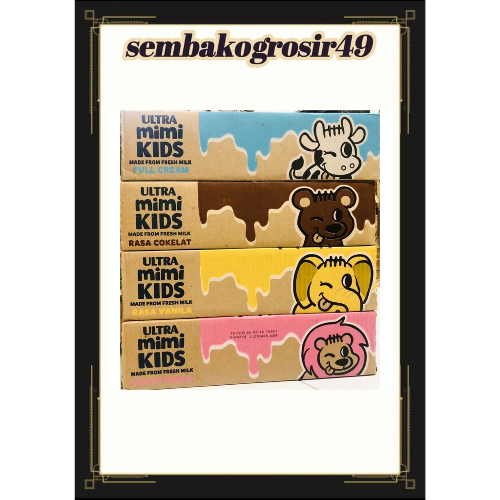 Jual SSG Ultra Mimi Kids Susu UHT 125ml 1 Karton isi 40pcs (1dos ...