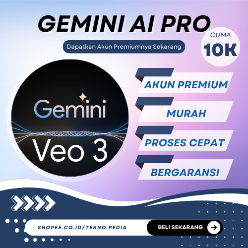 Jual Google Gemini AI Pro 2.5 + VEO 3 Private Bergaransi Amanah - Asisten AI Canggih | Shopee ...