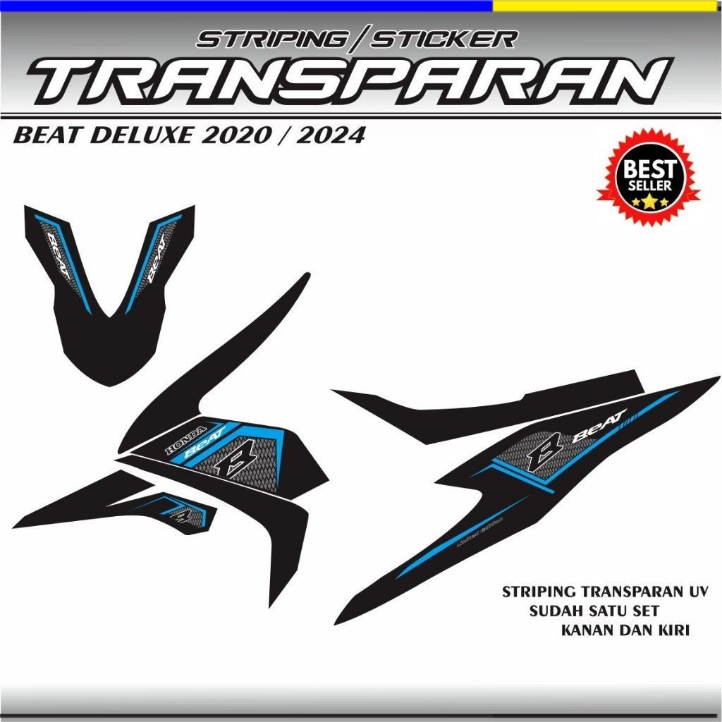 Jual STIKER TRANSPARAN ORIGINAL STRIPING TRANSPARAN UV ORIGINAL MOTOR ...