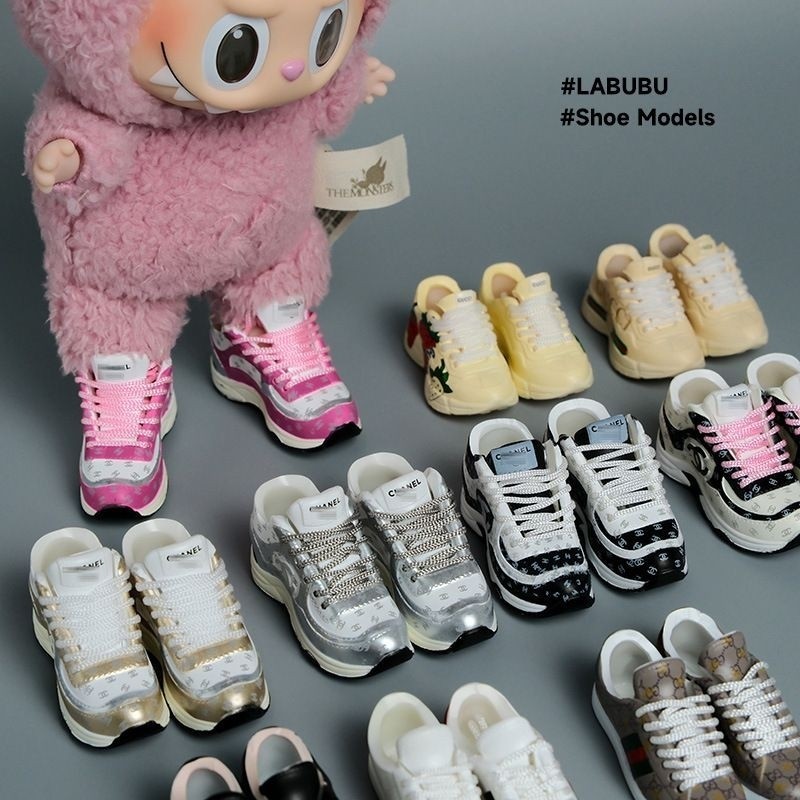Jual READY Mini Sneaker Model Labubu Shoes Sepatu Boneka Branded LV ...