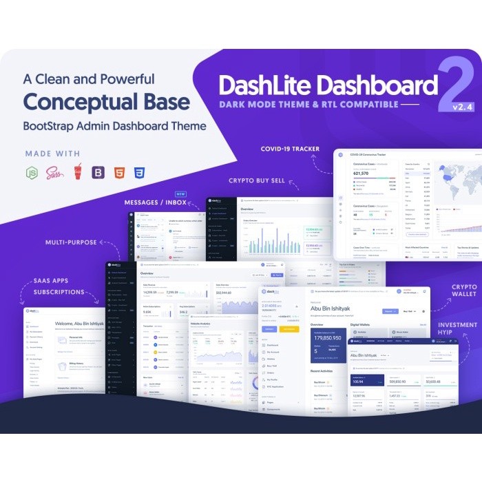 Jual Bootstrap 5 - Dashlite v.3.0.3 | Premium Dashboard Template | Shopee Indonesia