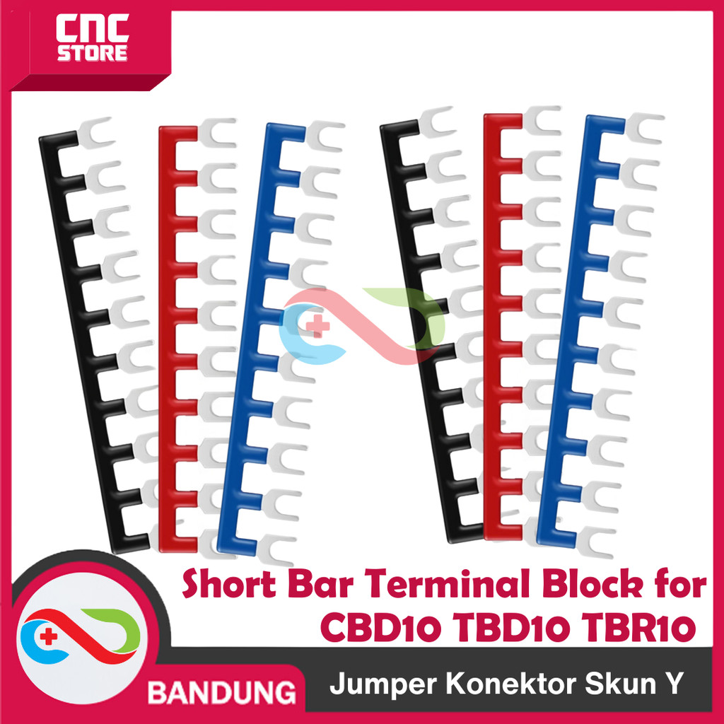 Jual SKUN Jumper Konektor Short Bar Terminal Block for TBR10 CBR 10 Terminal Blok Model Skun Y ...