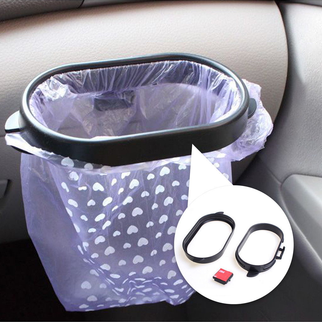 Jual Auto Trash Bag Rack Garbage Container Bin Litter Waste Holder ...