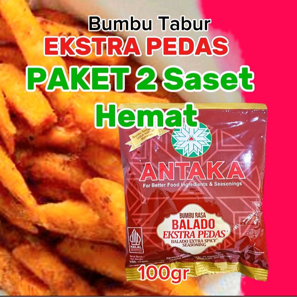 Jual Bumbu tabur Antaka rasa Balado (100gr) Rasa Balado-nya Mantap ...
