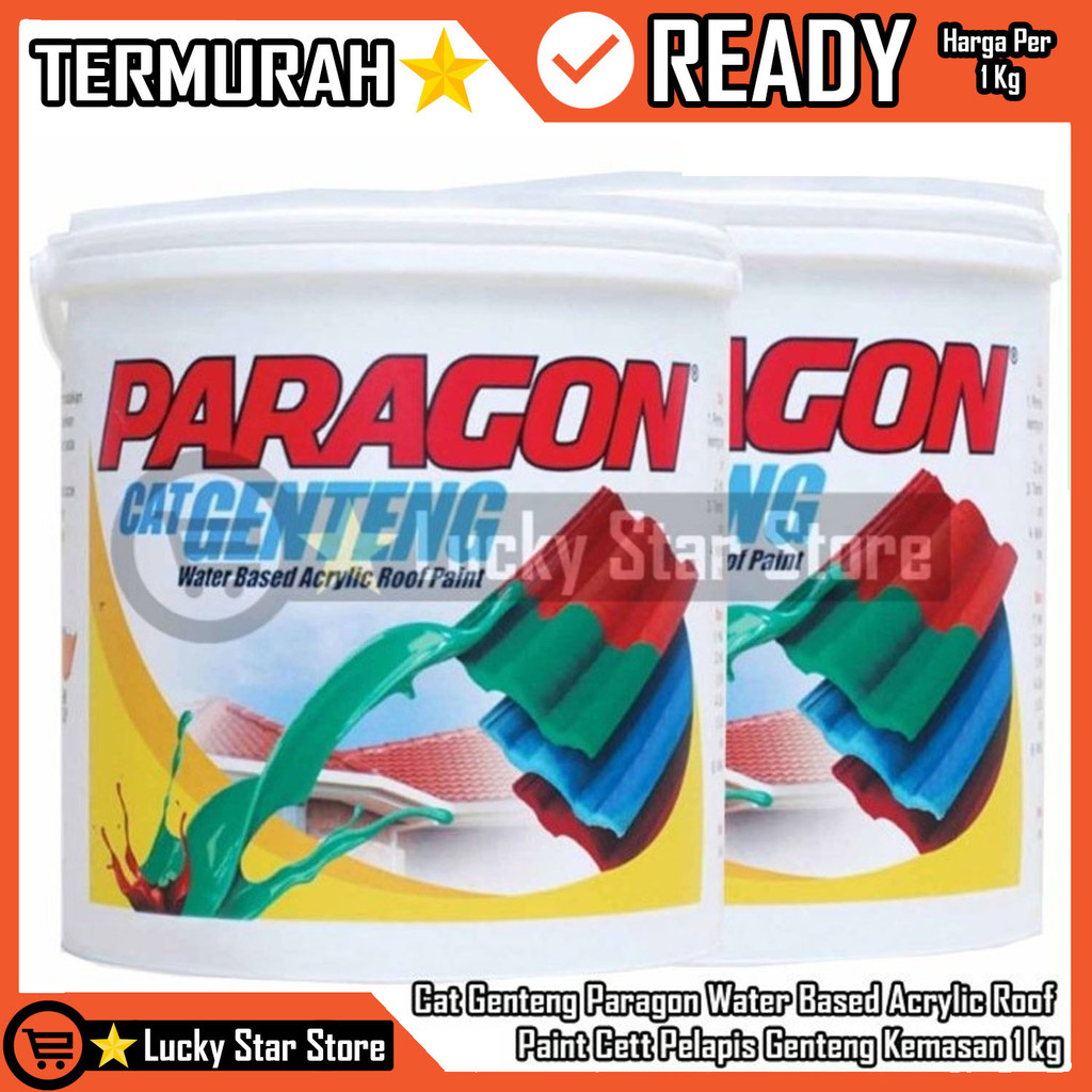 Jual Atap Pragon Plapis Pelapis Vinyl Cat Genteng Paragon 1 Kg Ubin ...