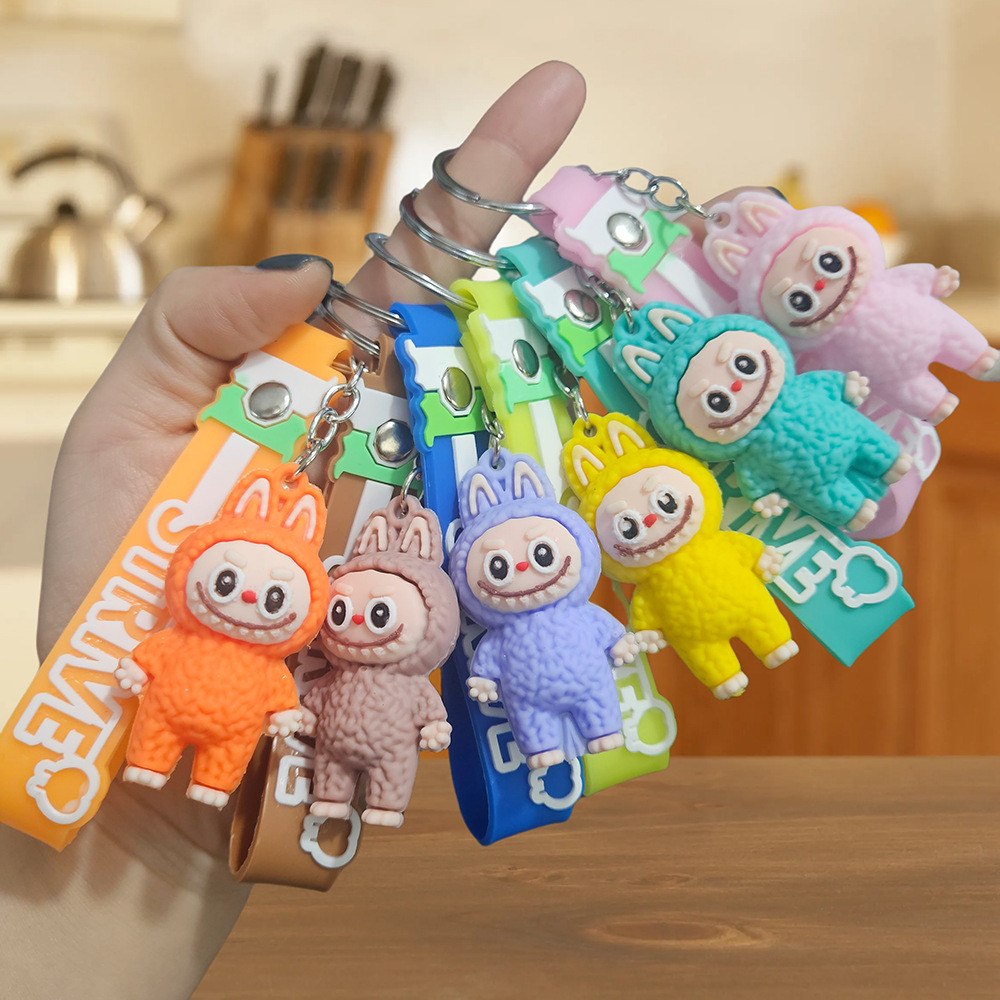 Jual Gantungan Tas Kunci Monster Labubu Bunny Boom Bag Keychain ...