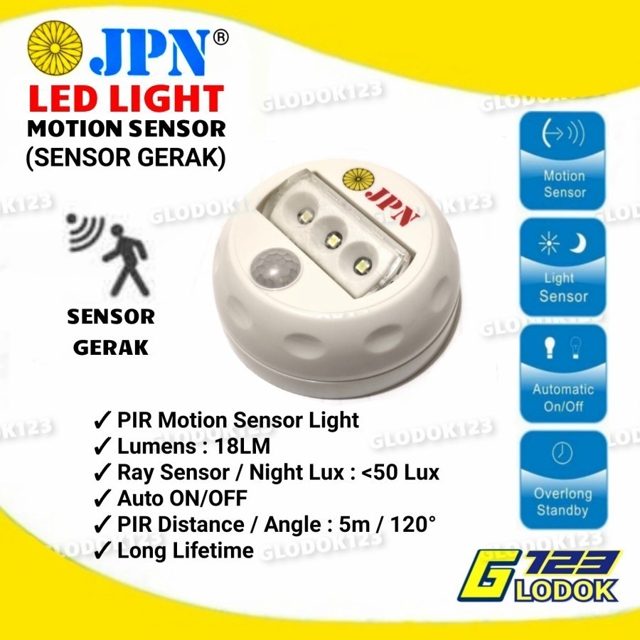 Jual Sensor Gerak Lampu LED PIR Motion Infrared Deteksi Gerakan ...
