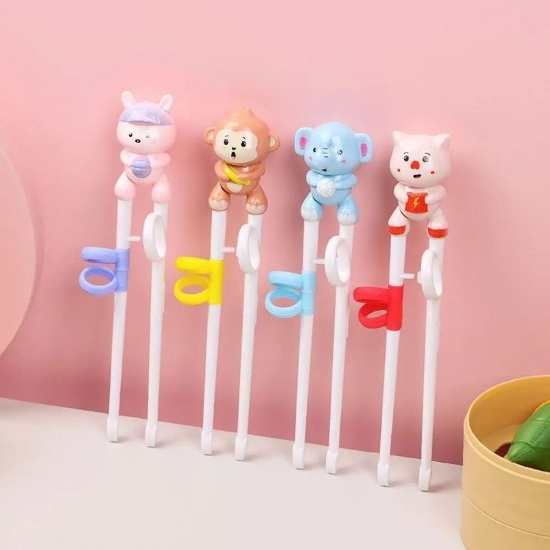 Jual Sumpit Latihan Anak Karakter Hewan Lucu / Sumpit Belajar Bayi ...