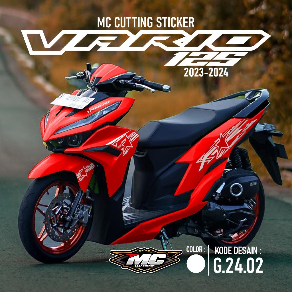 Jual Cutting Sticker Striping Vario 125 New - Aksesoris Motor Stiker Honda Vario 125 New 2023 ...