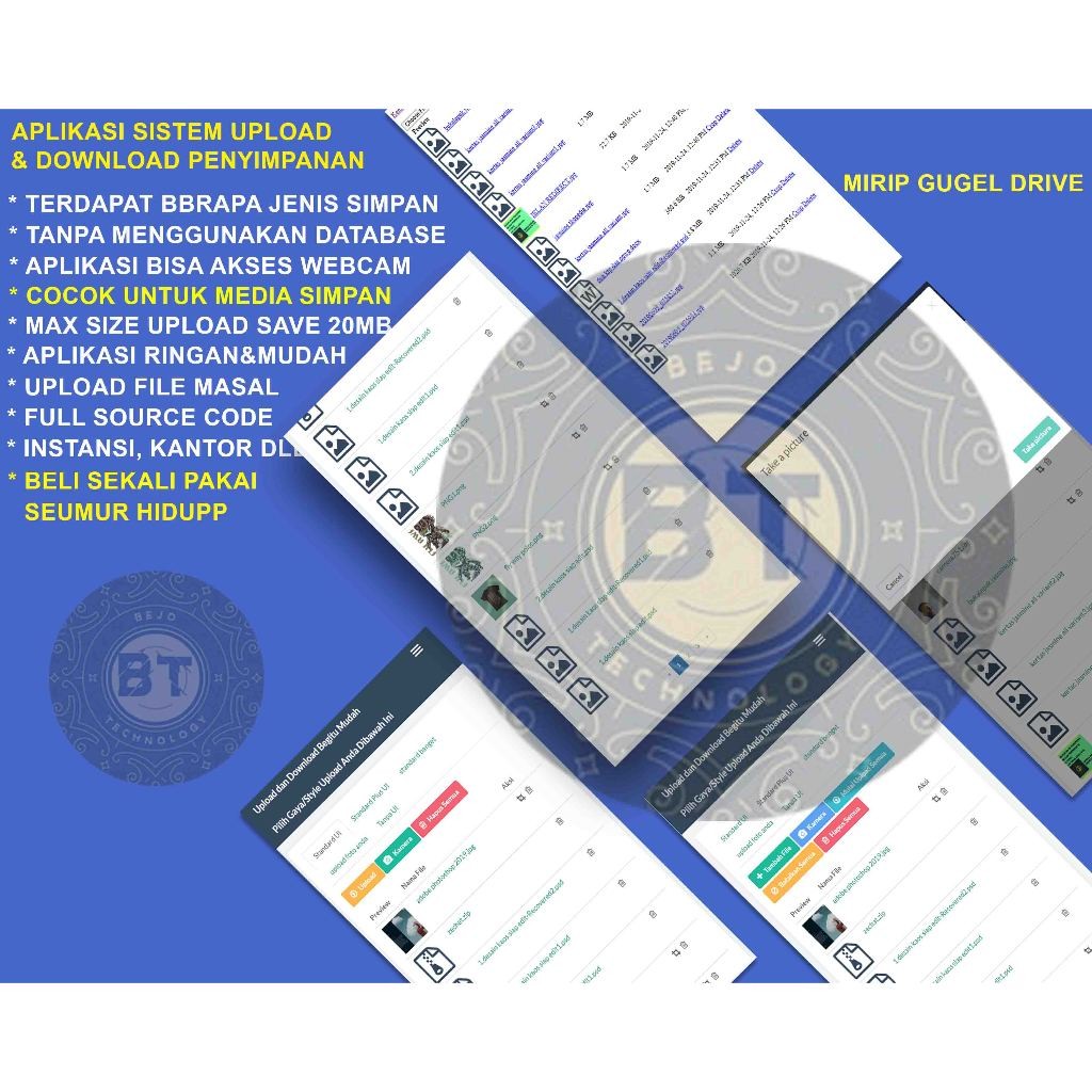 Jual APLIKASI WEB SOURCE CODE UPLOAD DAN DOWNLOAD SEMUA FILE FULL ...