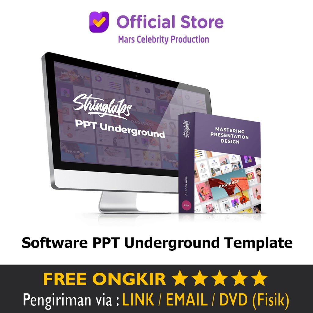 Jual Software PPT Underground - Cara Membuat Power Point Template PPT PowerPoint Terbaru ...