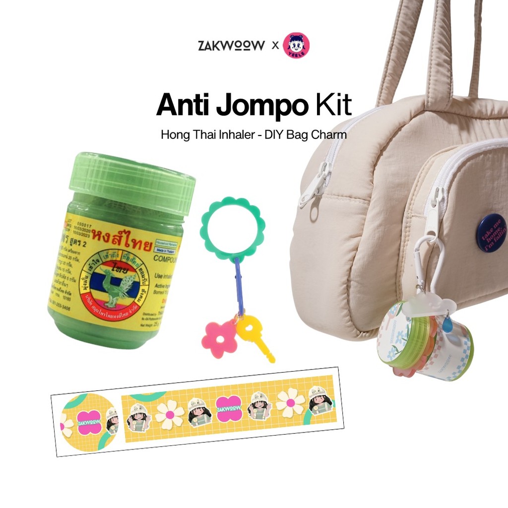 Jual Zakwoowstyle Anti Jompo Kit Bag Charm | Hong Thai Deco Sticker ...