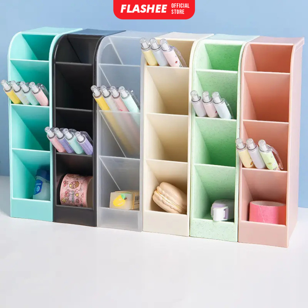 Jual Flashee Rak Meja Mini 4 Sekat Tempat Penyimpanan Serbaguna Rak ATK ...