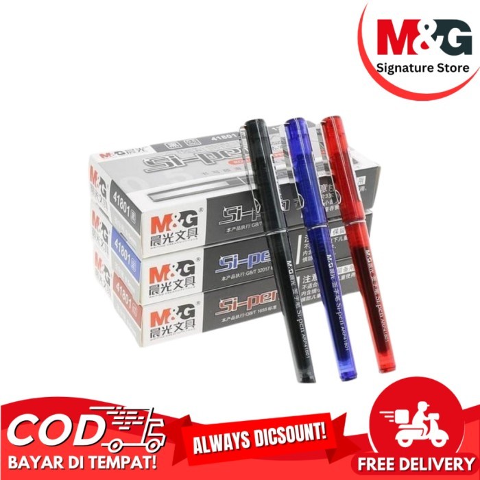 Jual Roller Ball Pen M&G ARP41872 Si-Pen Tip 0.7mm & 0.5mm Tinta Warna ...